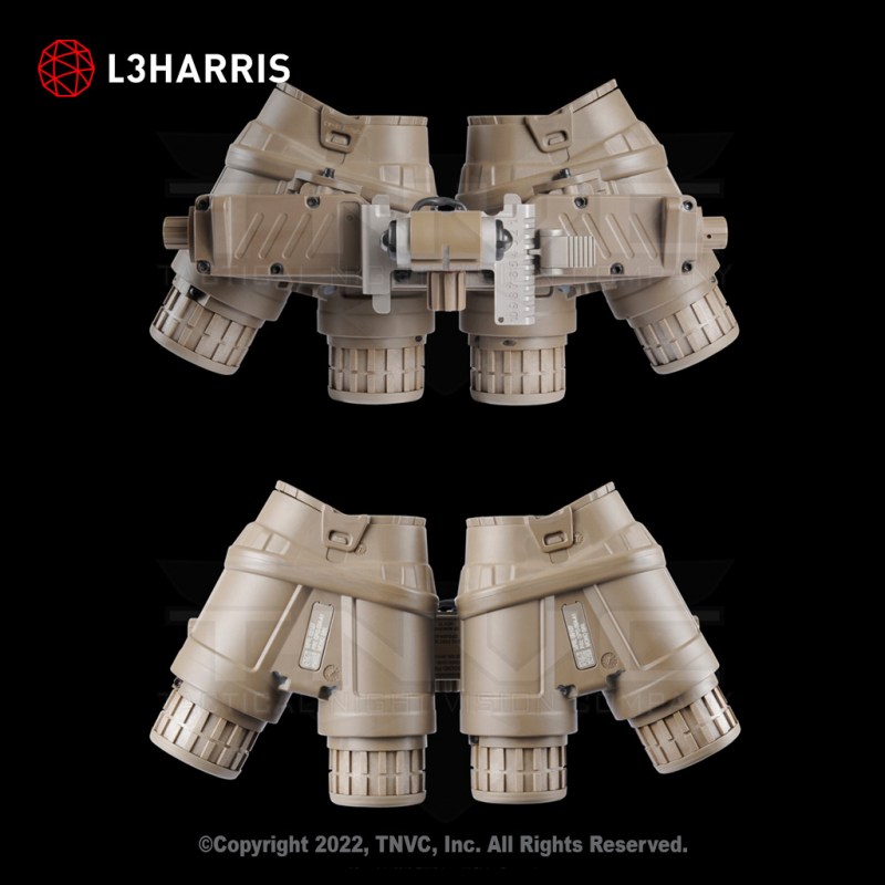 L3Harris GPNVG Ground Panoramic Night Vision Goggle (2376+ Min. FOM ...