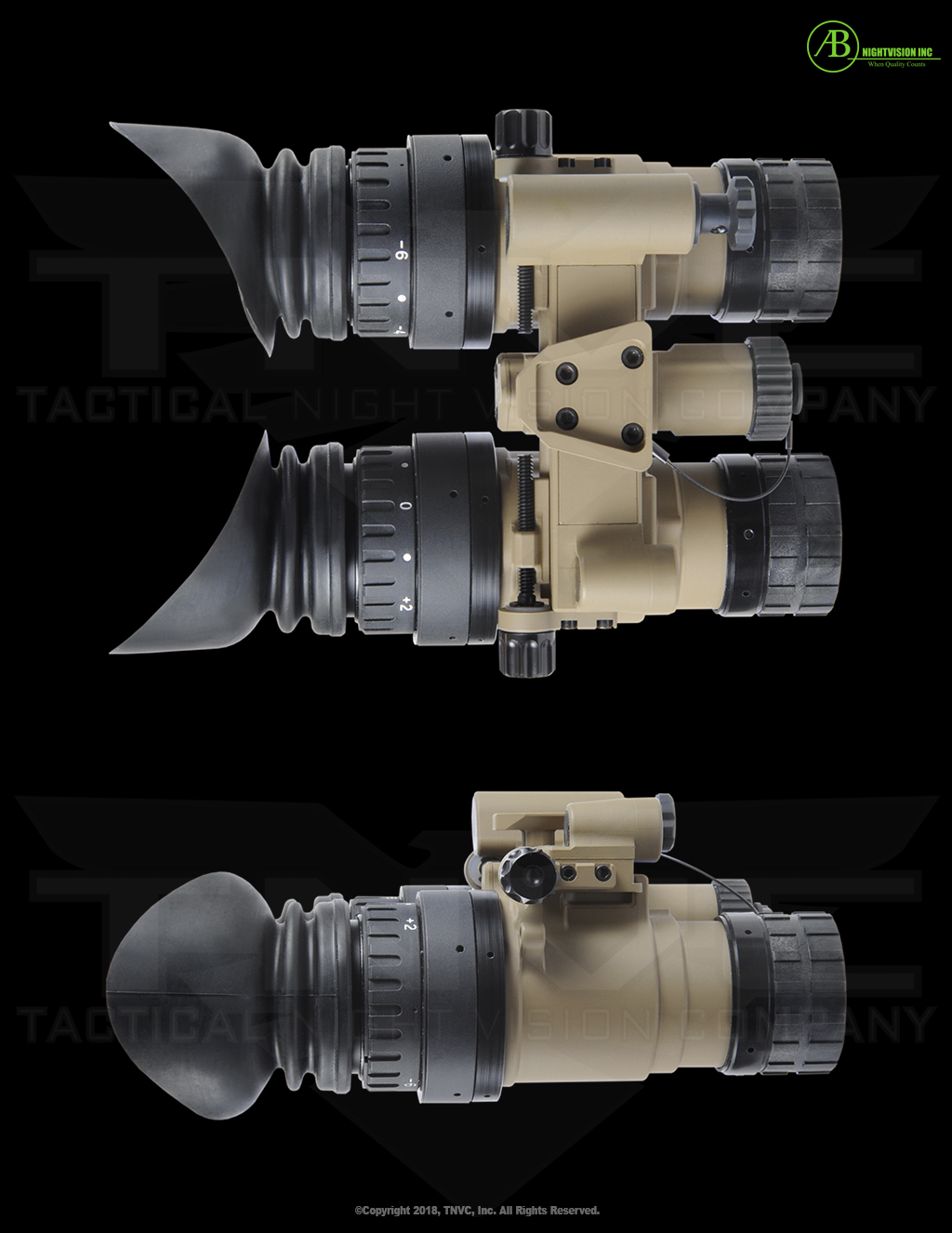 TNVC TN/RNVG Ruggedized Night Vision Goggle (AB Night Vision) - US Gen ...